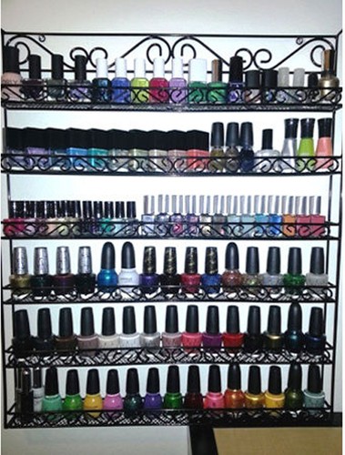 Black Wire Metal Nail Polish Display Organizer Wall Rack (Fit up To 100 ...