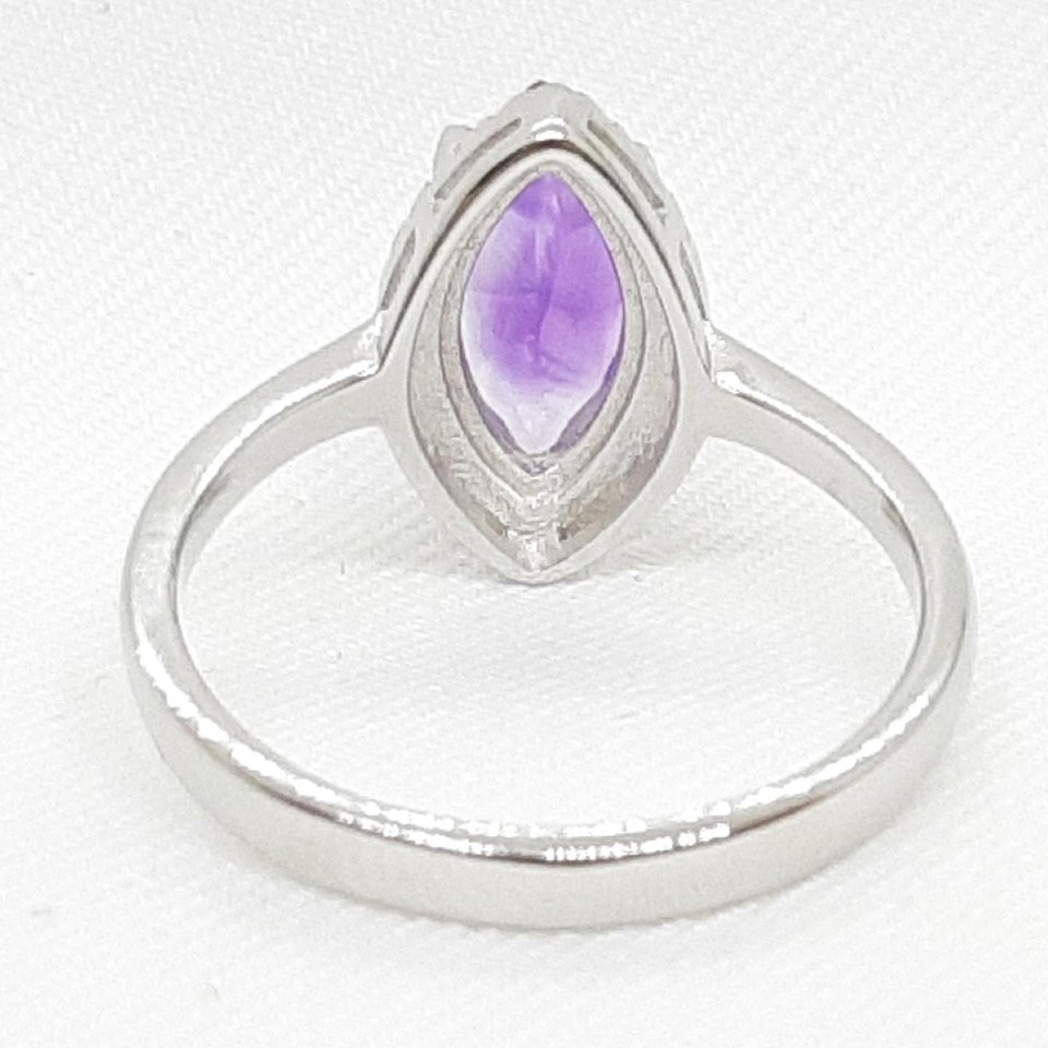 World Class 1.90ctw Amethyst & White Sapphire 925 Sterling Silver Ring ...