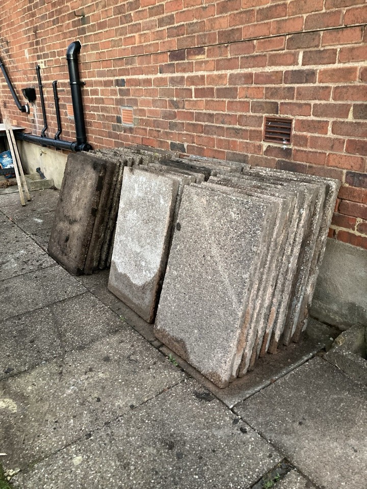 Concrete Paving Slabs 900x600x50 3ft x 2ft x 2-inch (30 in total) | eBay UK