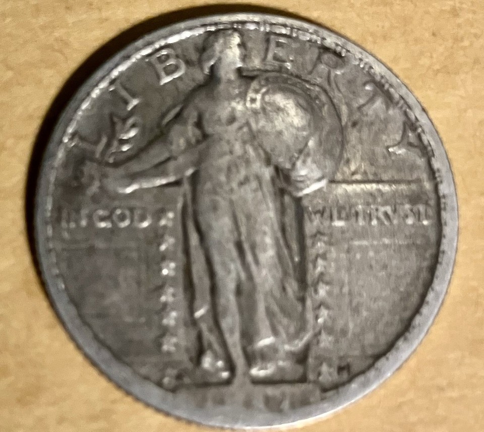 1917-S Type 2 Standing Liberty Quarter - Semi Key date - VF condition ...