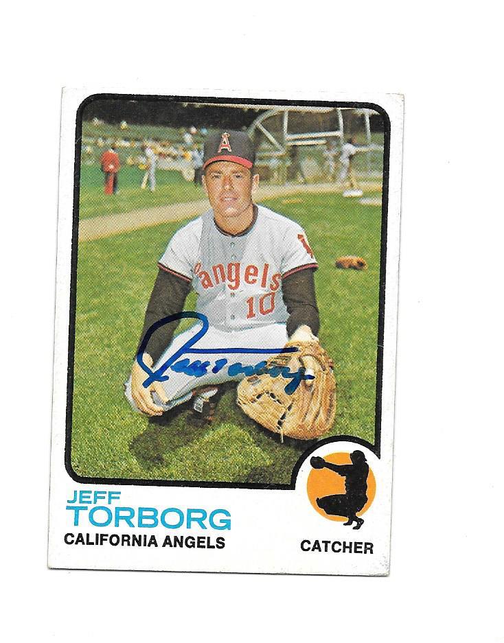 1973 Topps # 154 JEFF TORBORG Autograph Signed Auto Card California ...