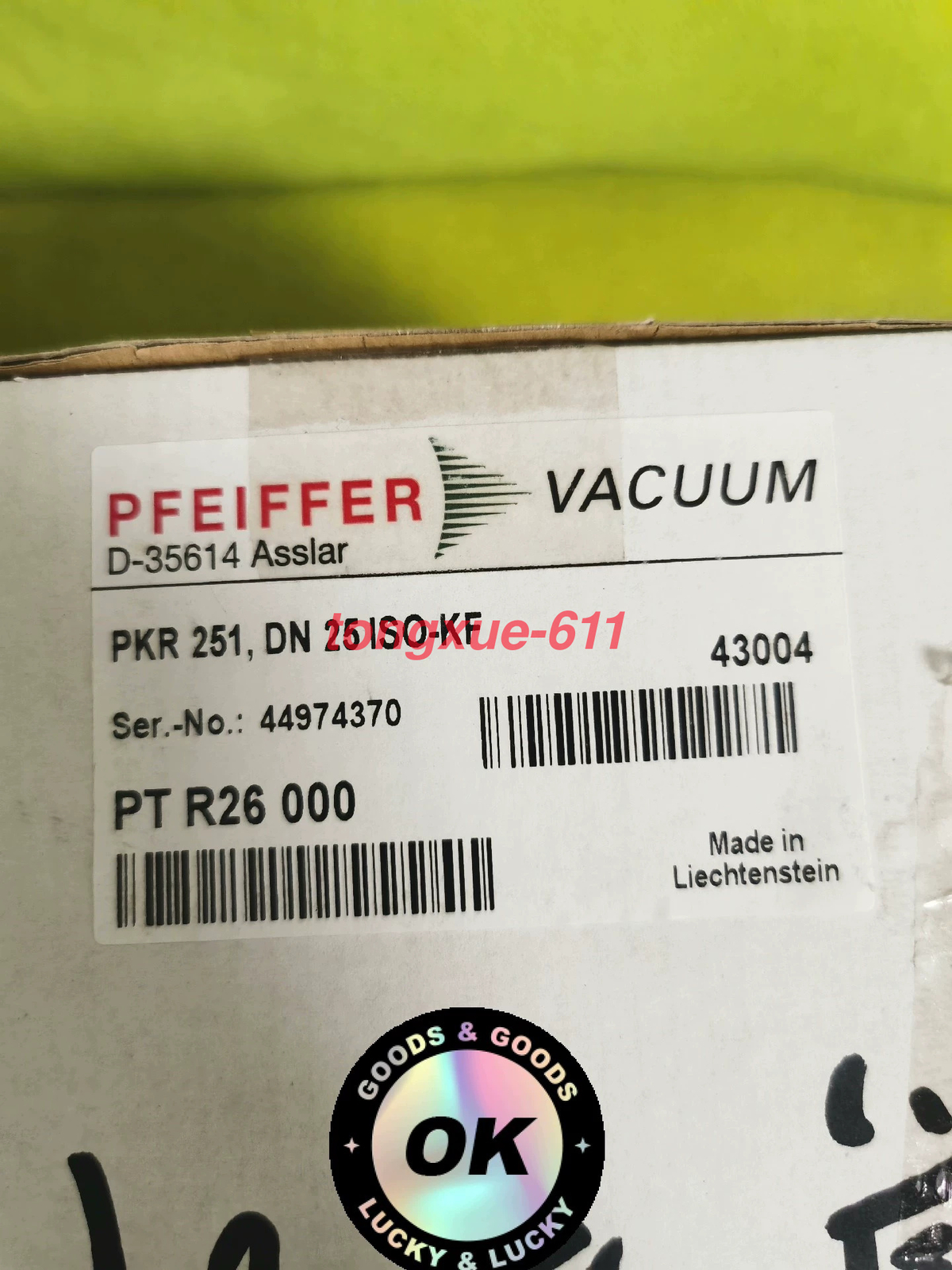 Pfeiffer PKR251 PTR26000 PT R26 000 Brand New KF25 vacuum gauge Via ...