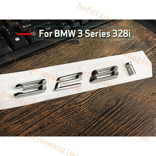 Chrome “ 328 i ” Number Trunk Letters Emblem Badge Stickers for 3 ...