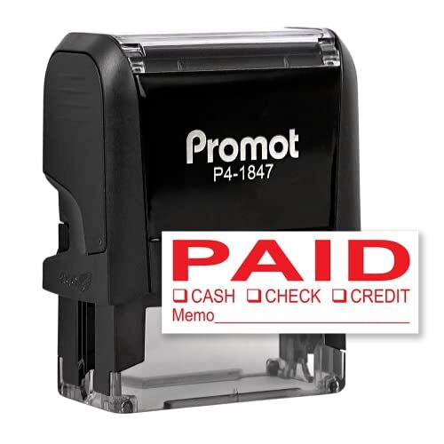 Paid Stamp Self Inking Stamp - Paid Stamp for Office Accounts Payable ...