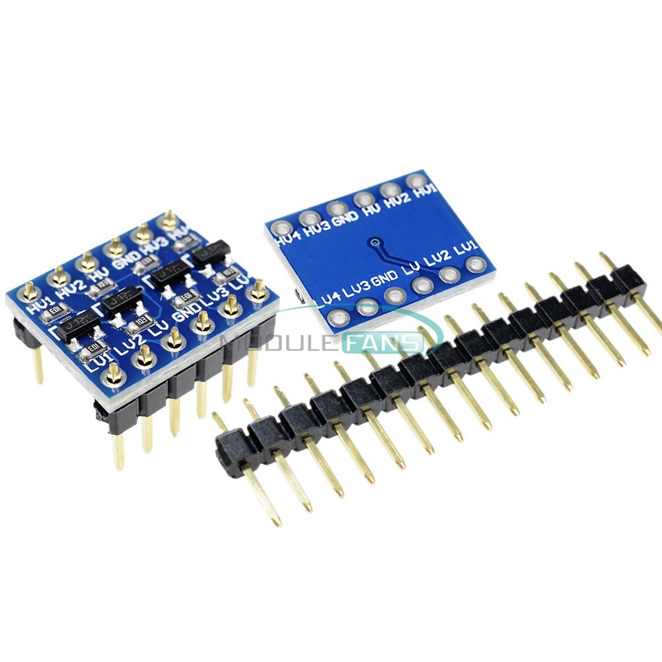 10PCS 4-Channel 5V to 3.3V IIC I2C Logic Level Converter Bi-Directional ...