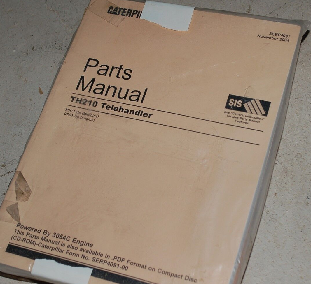 CAT CATERPILLAR TH210 Telehandler Forklift Parts Manual book catalog ...