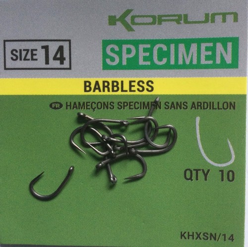 KORUM CARP XPERT SPECIMEN BARBLESS HOOKS - 10 PER PACK | eBay UK