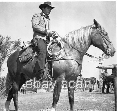 ACTOR TONY YOUNG HANDSOME PORTRAIT ON HORSE WESTERN 8X10 PHOTO | eBay UK