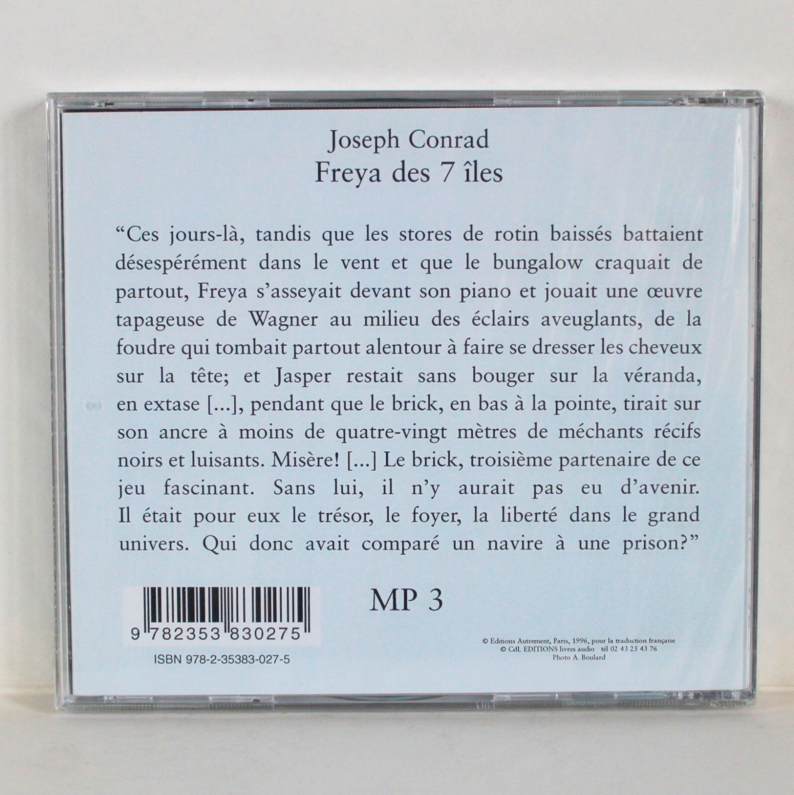 FREYA DES 7 ÎLES de Joseph Conrad – lu par Eric Hémery – CDL éditions ...