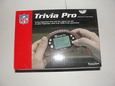 NFL Trivia Pro Electronic Hand-Held Trivia Game New in Box Never Played ...