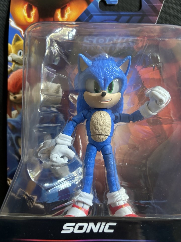 Sonic The Hedgehog 3 Movie SONIC Figure Toy Jakks Pacific 2024 5” VHTF ...