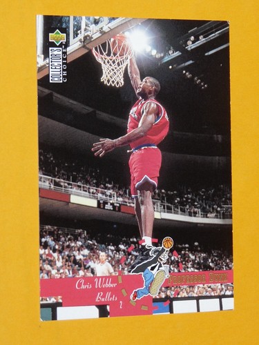 CHRIS WEBBER WASHINGTON BULLETS USA 1995 NBA BASKETBALL UPPER DECK CARD ...