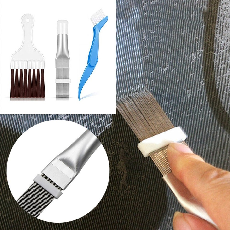 Fin Comb+Brush Set Accessories Accessory 3Pcs/Set Air Conditioner ...