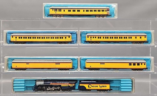 Rivarossi N Scale Chessie System Steam Passenger Set Locomotive Tender ...