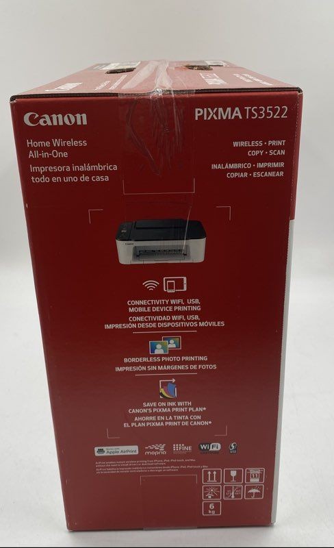 Canon Pixma TS3522 Wireless Portable Color Inkjet All-In-One Printer | eBay