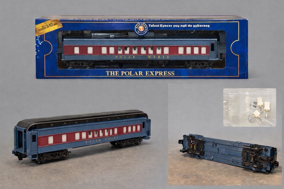 Lionel Polar Express O Gauge Engine Tender + 5 Cars NO Track Tested | eBay