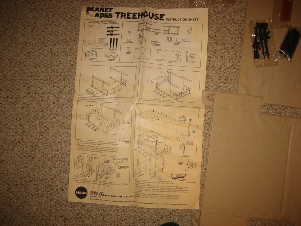 MEGO PLANET OF THE APES TREE HOUSE GIFT SET NIB- RARE w/ 8" Figures ...