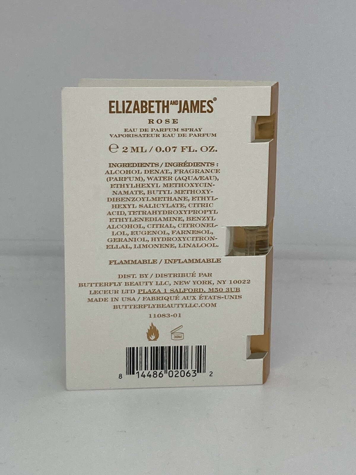 5 Elizabeth and James Nirvana Rose 0.07 oz 2 ml EDP Spry Mini Travel ...