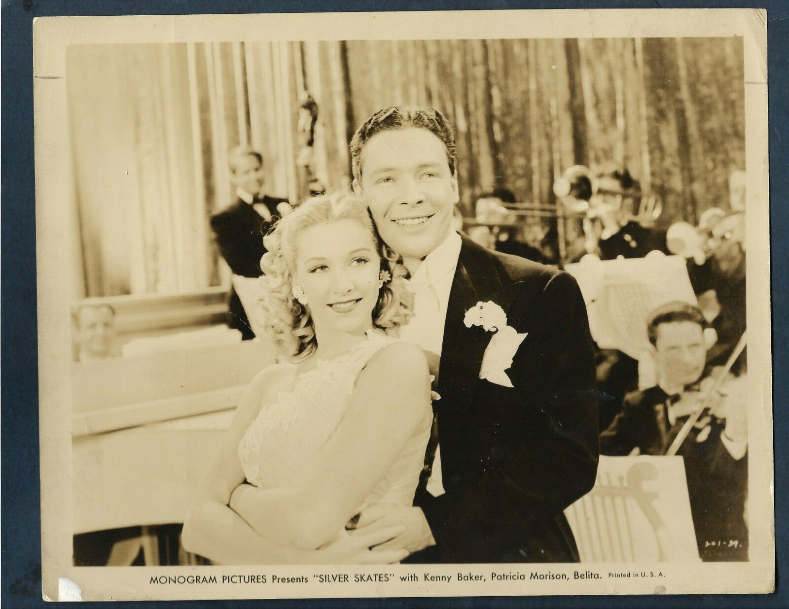 KENNY BAKER & PATRICIA MORISON PORTRAIT IN Silver Skates 1943 ORIG ...
