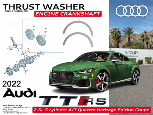 2022 AUDI TT RS HARITAGE EDITION Genuine Audi Thrust Washer HE-WHT-000 ...