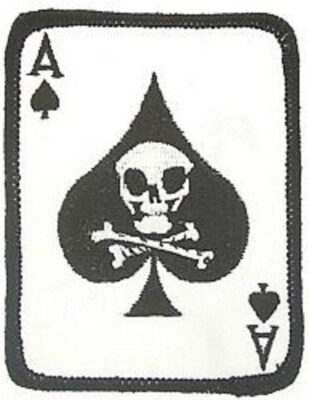 ACE OF SPADES DEATH CARD VIETNAM MILITARY EMBROIDERED 3.5" PATCH | eBay