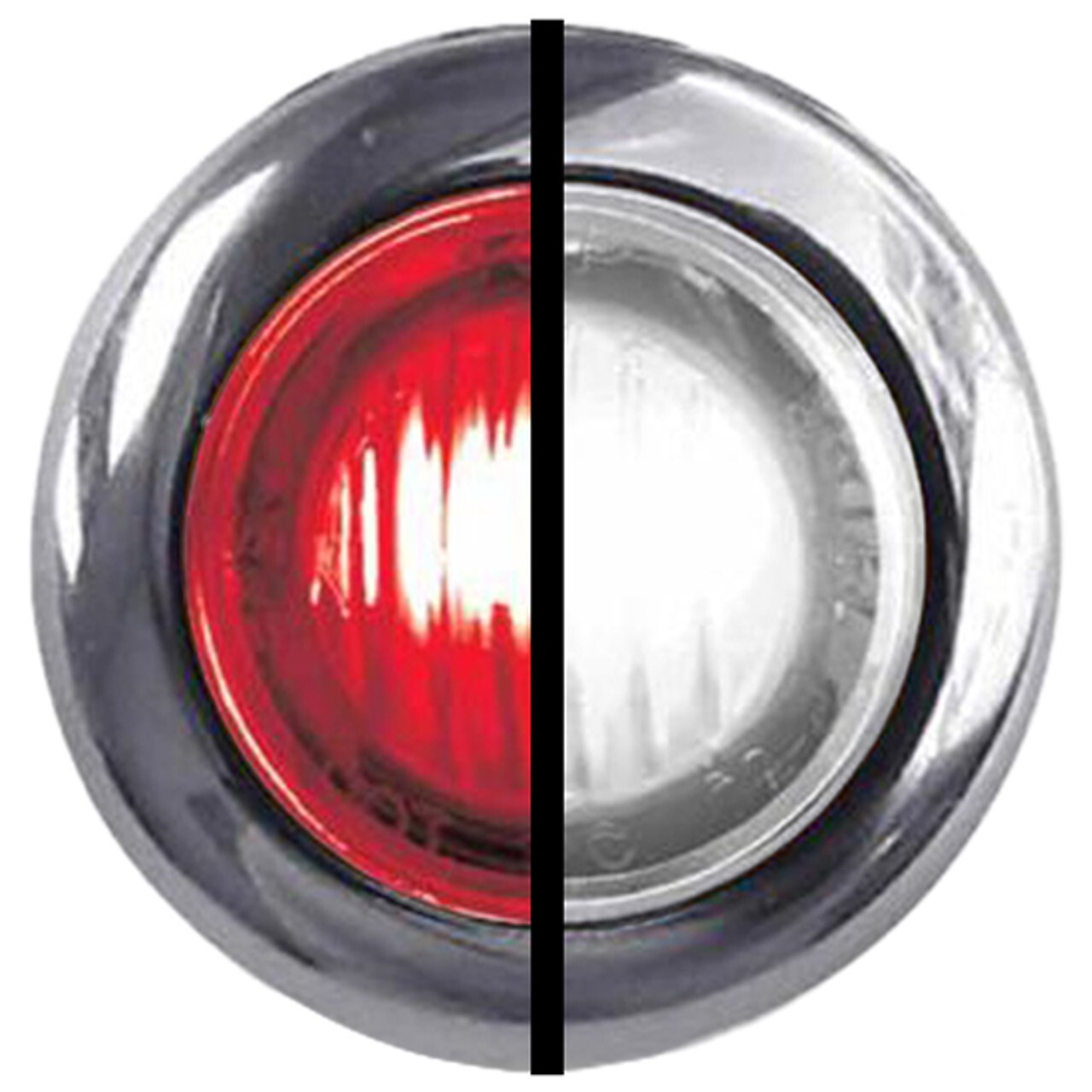 3/4 Inch Red Stop, Turn & Tail To White Back-Up Dual Revolution Button ...