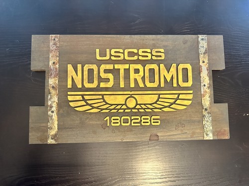 Nostromo hand made wood & metal sign - Alien Movie 1979 Prometheus | eBay