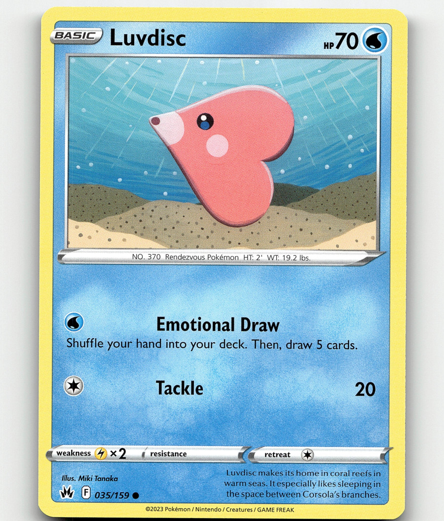 Luvdisc (Holo Rare)[CG]: Buy and Sell Prices & Values - Pokécazilla