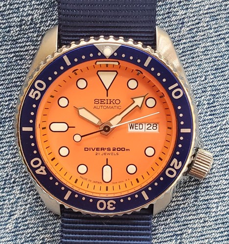 SEIKO SKX011 Orange Diver 200m Dive watch NH36 + upgrades | eBay