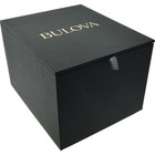 Bulova Men's Quartz Chronograph Silver Band Black Dial Watch 42mm ...