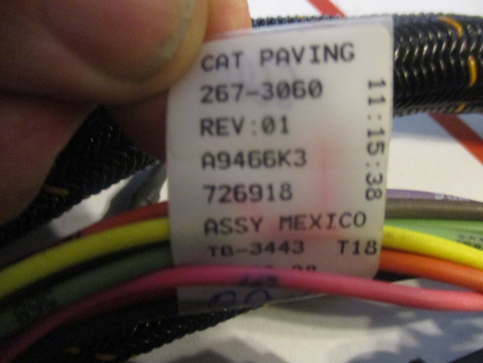 CAT Caterpillar 267-3060 Electrical Wiring Harness assembly A9466K3 ...
