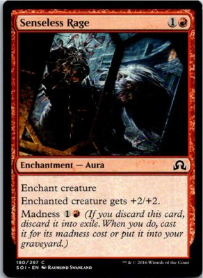 Senseless Rage Magic The Gathering Shadows Over Innistrad Card Light ...