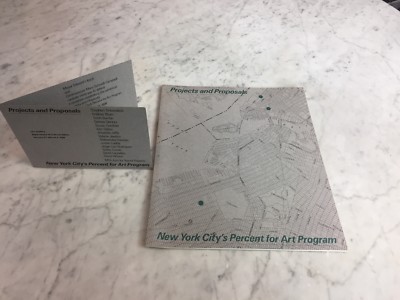 1988 Exhibition New York City's PERCENT for ART Program Projects and ...