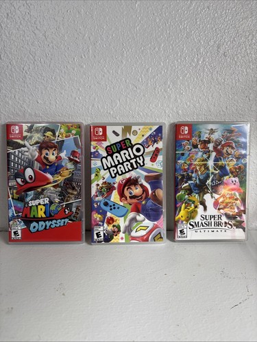 Mario Odyssey, Super Mario Party, And Super Smash Bro’s Switch Game ...