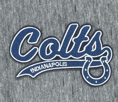 INDIANAPOLIS COLTS EMBROIDERED IRON ON PATCH 2.5” X 4.0” FREE SHIPPING ...