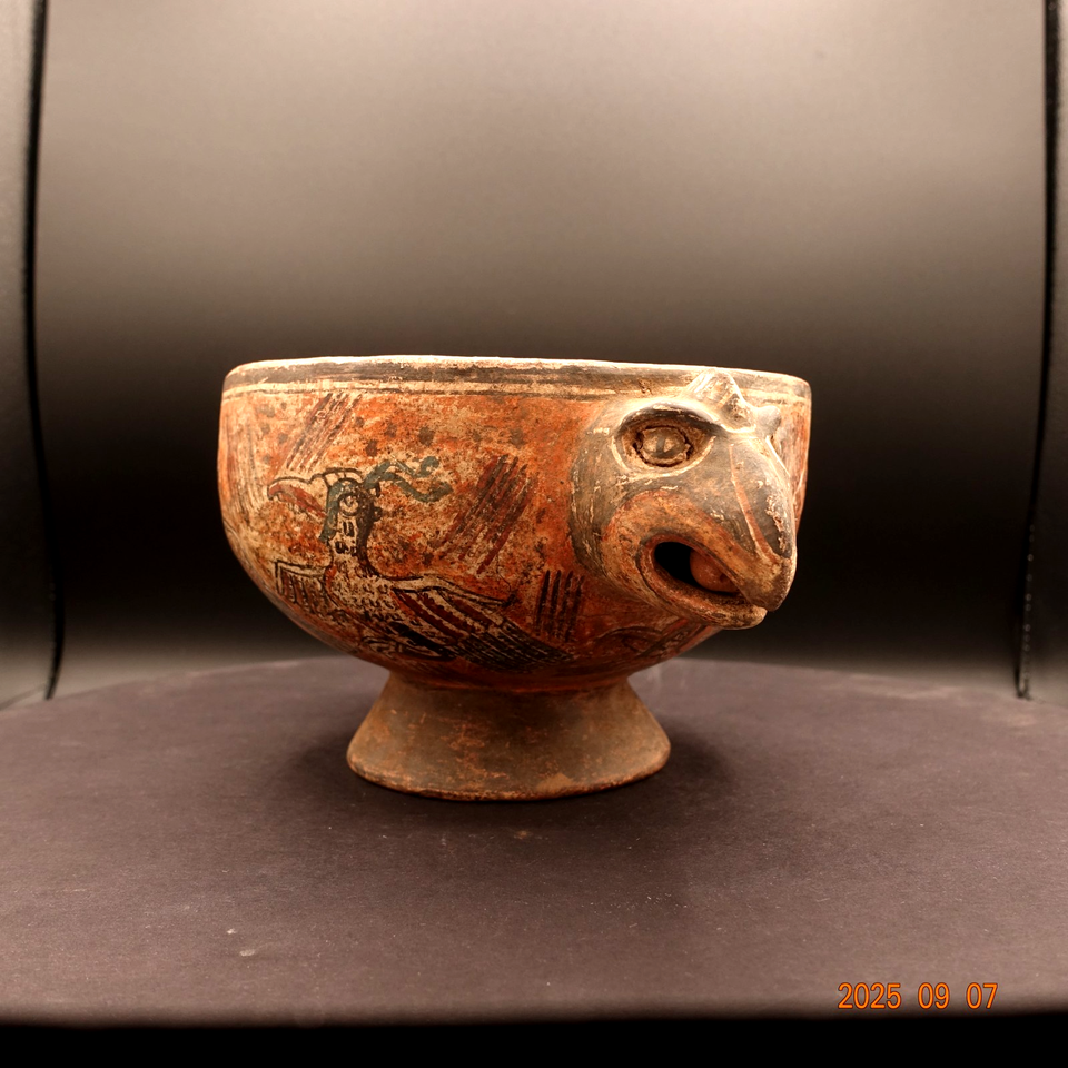 Pre-Columbian Authentic Artifact Ceramic Pottery Poly-Chrome Maya ...