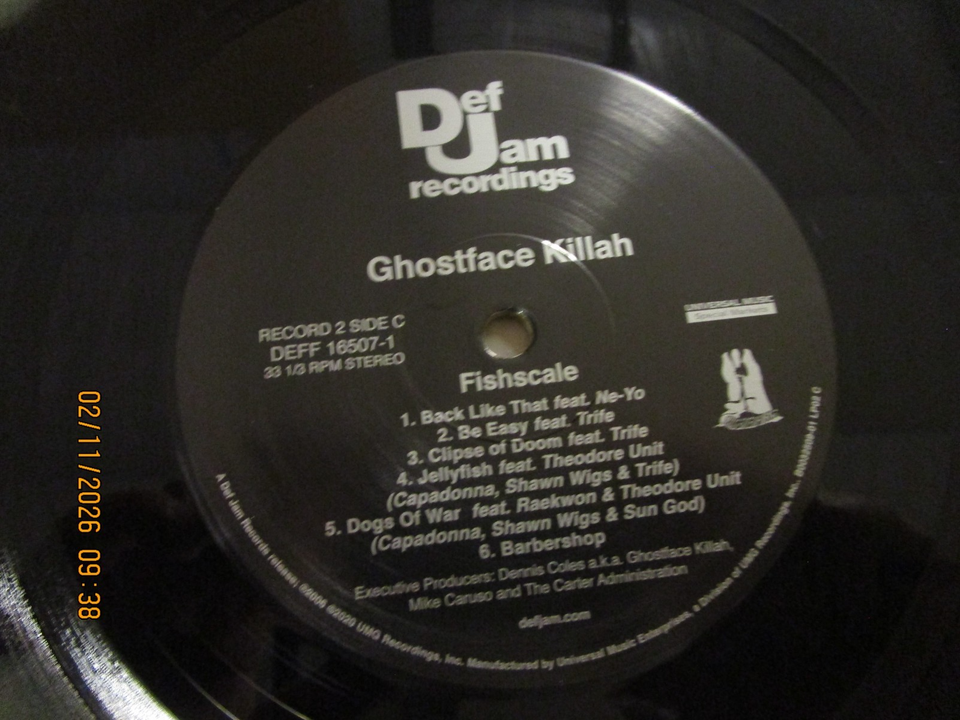GHOSTFACE KILLAH Fishscale 2XLP BLACK & GOLD VARIANT Used! 2020 Vinyl ...
