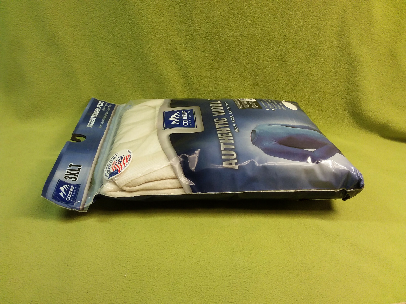 ColdPruf Men's Authentic Dual Layer Long Sleeve Wool Plus Crew Neck ...