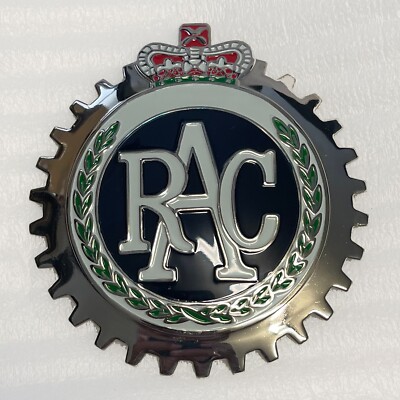 RAC Royal Automotive Club Car Club Grill Badge 1960s VINTAGE Style ...