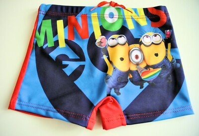 MAILLOT DE BAIN LES MINIONS bleu / rouge pour enfant / garçon | eBay