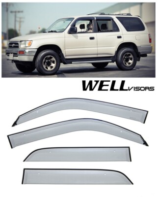 WELLVISORS Side Window Visors Premium Series Toyota 4Runner 1996-2002 ...