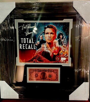 Total Recall Framed Movie Replica Prop W/ Signed Photo Mel Johnson Jr ...
