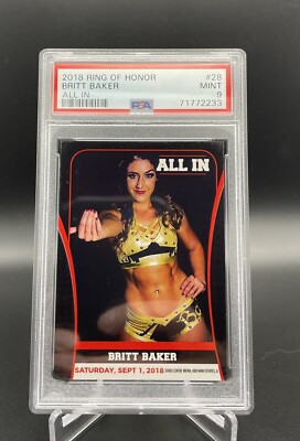 2018 All In Britt Baker AEW ROH - PSA 9 | eBay