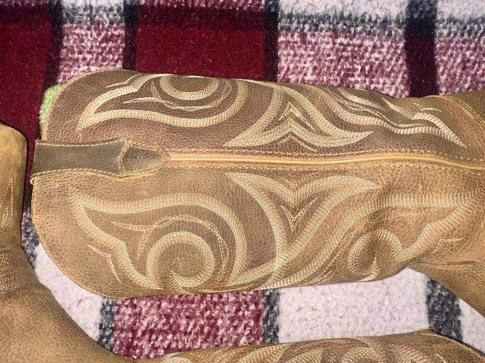 Women's Durango Crush 13" Western Boots 10 M Square Toe Design Brown ...