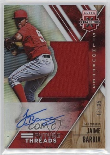 2017 Elite Extra Edition Future Threads Silhouettes Red /35 Jaime ...
