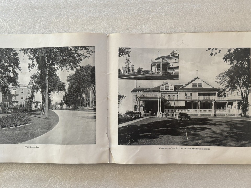 1917 Hiram Ricker & Sons Poland Spring Souvenir Picture Book South ...