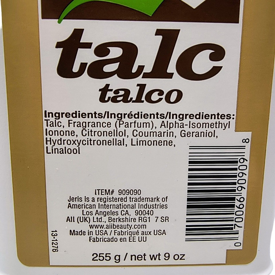 Jeris White Talc Clubman Powder 9 OZ / 255 g Green - TWO PACK | eBay