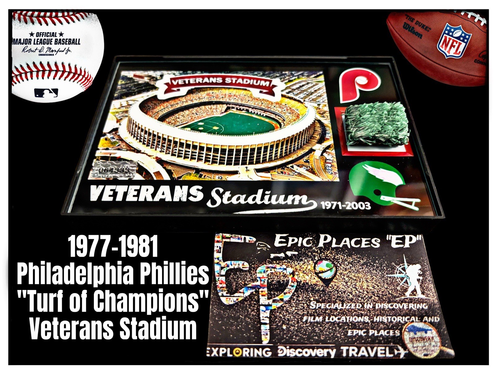 Philadelphia Phillies Eagles Veterans Stadium Official Turf | eBay