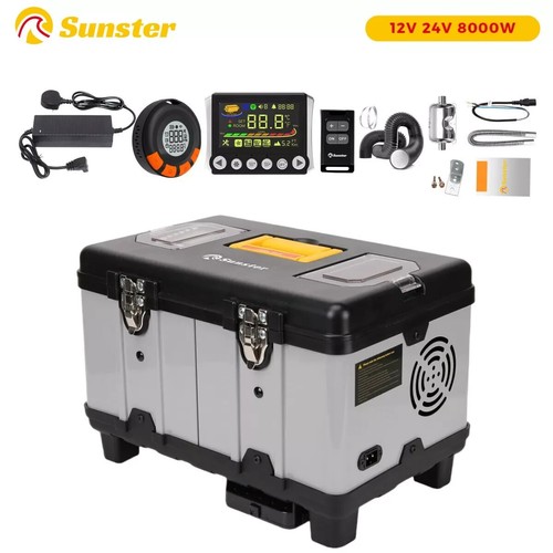 8KW 12V24V Air Diesel Heater LCD Bluetooth & Adapter Toolbox Pro ForCar ...