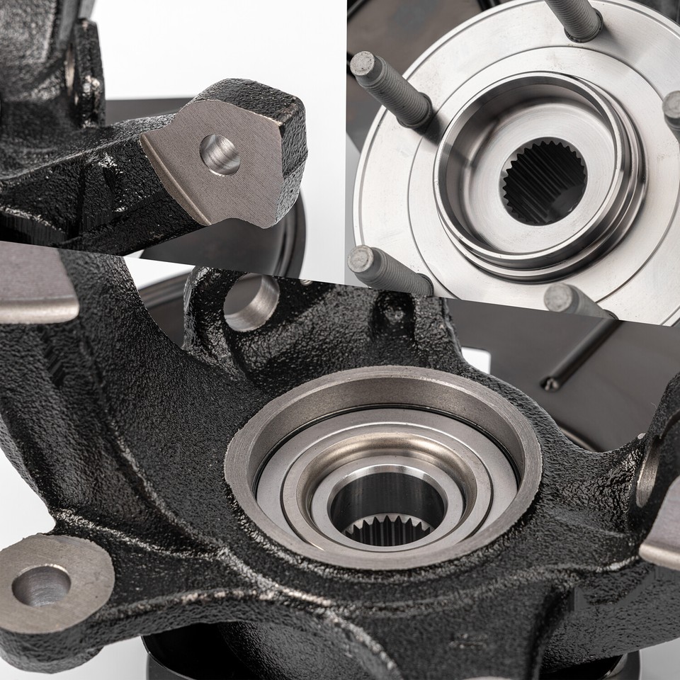 For Ford Escape 2pcs Front Lh & Rh Steering Knuckle & Wheel Hub Bearing ...